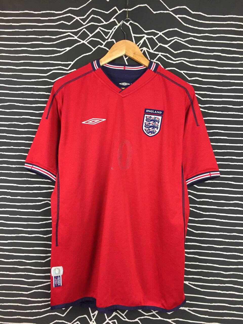 Vtg Umbro England 2002 Reversible Three Lions Michael Owen Jersey ...