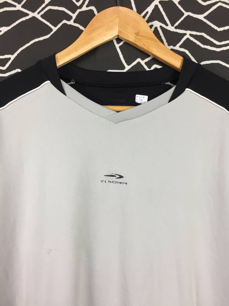 Tigora Sport Color Blocking Big Logo Longsleeve Jersey / Preppy / 90s ...