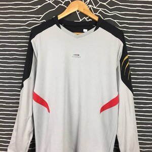 Tigora Sport Color Blocking Big Logo Longsleeve Jersey / Preppy / 90s ...