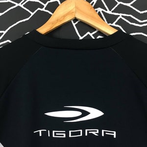 Tigora Sport Color Blocking Big Logo Longsleeve Jersey / Preppy / 90s Fashion Brand / Casual ...