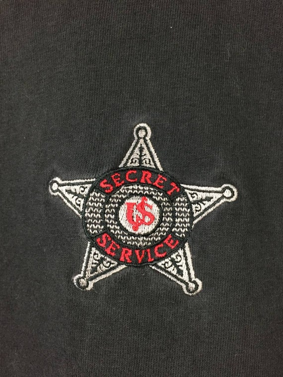 Vtg 90s US Secret Service FBI Intelligence Bureau Tee… - Gem