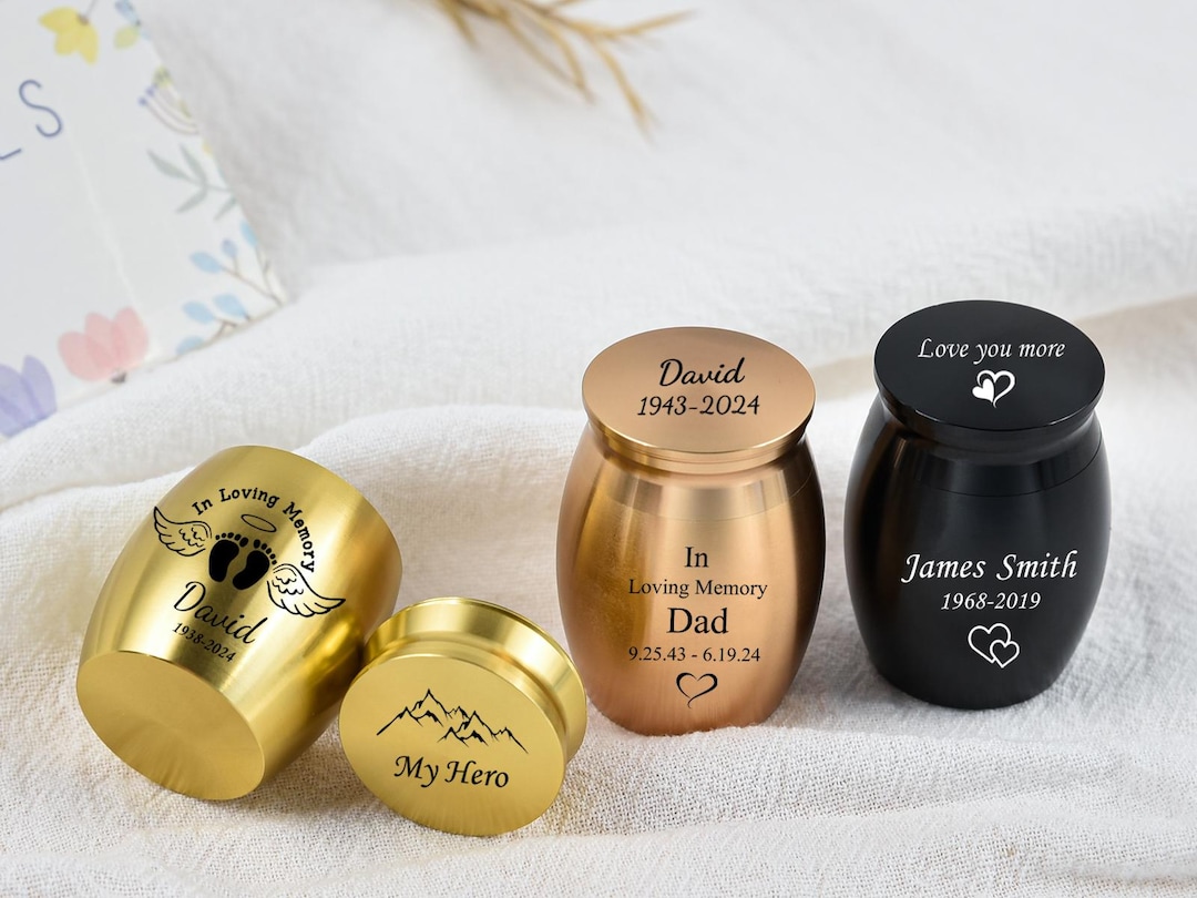 Personalized Mini Urn, Tree of Life Cremation Urn, Funeral Urn, Human ...