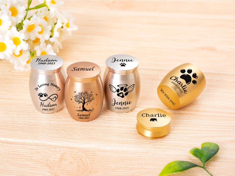 Personalized Mini Urn, Tree of Life Cremation Urn, Funeral Urn, Human ...