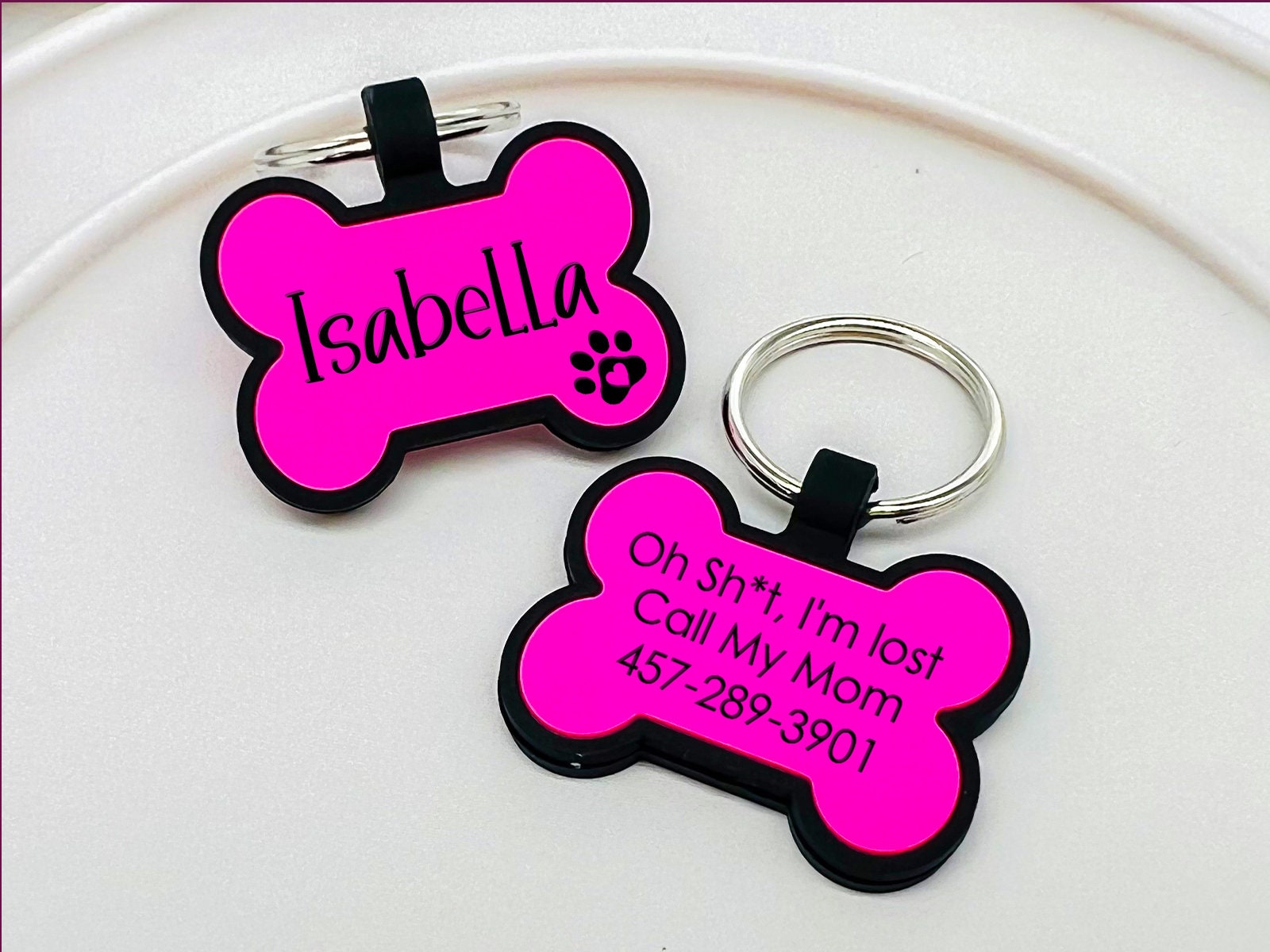 Silent Dog Tag Engraved Dog Tag Personalized for Dogs Custom Dog Tag ...