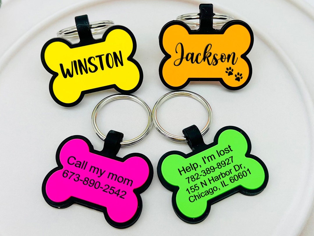 Silent Dog Tag Engraved Dog Tag Personalized for Dogs Custom Dog Tag ...