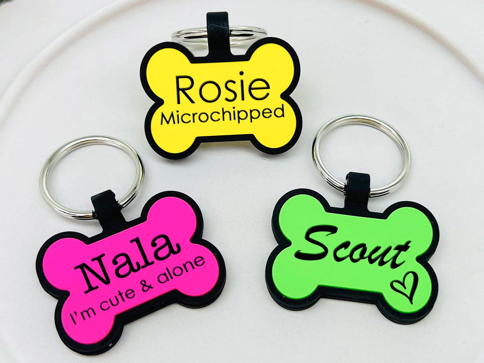 Silent Dog Tag Engraved Dog Tag Personalized for Dogs Custom Dog Tag ...