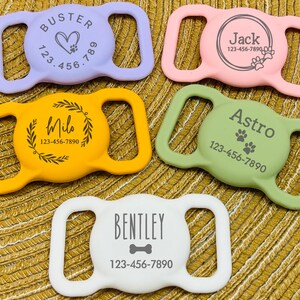 Personalized AirTag Cover Dog Collar/harness,silicone AirTag Case ...