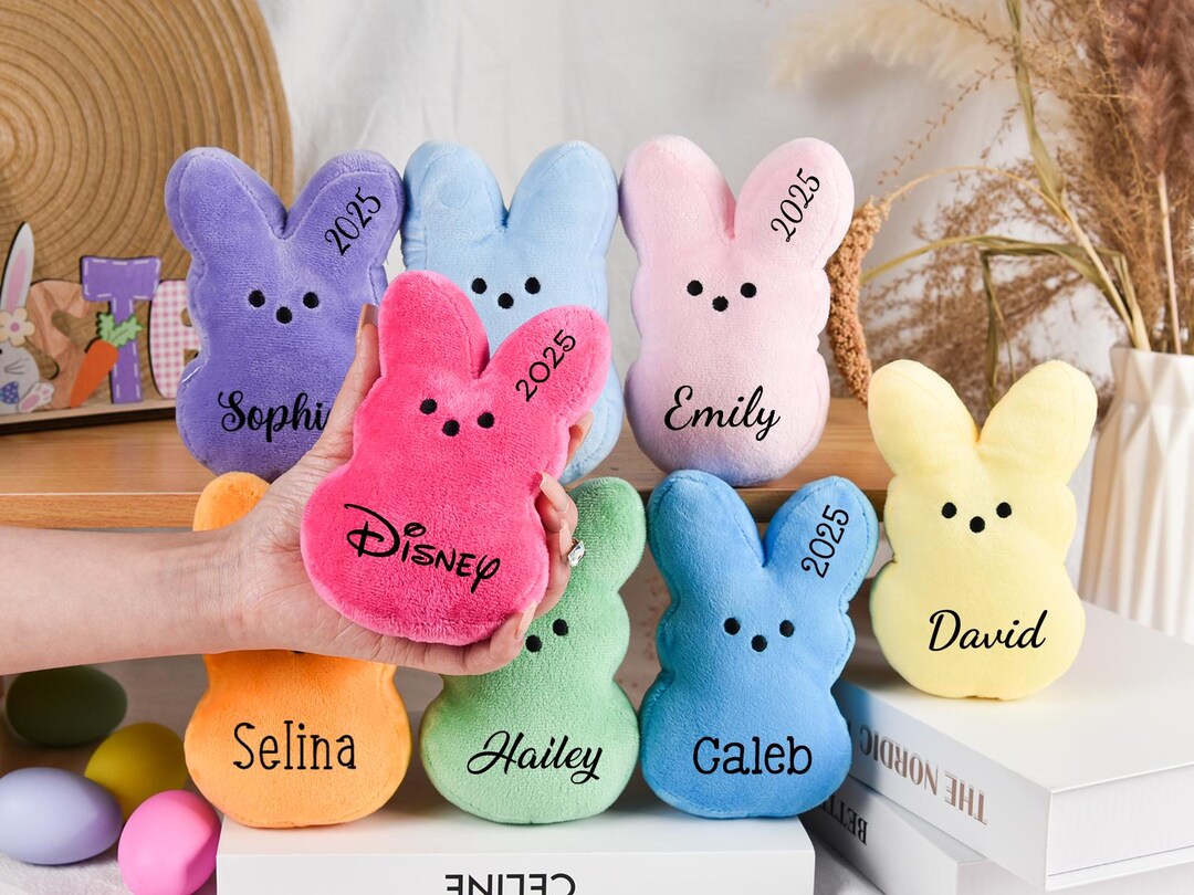 Easter Peeps Bunny Plush Toy,personalized Peeps Bunnies,mini Peeps ...