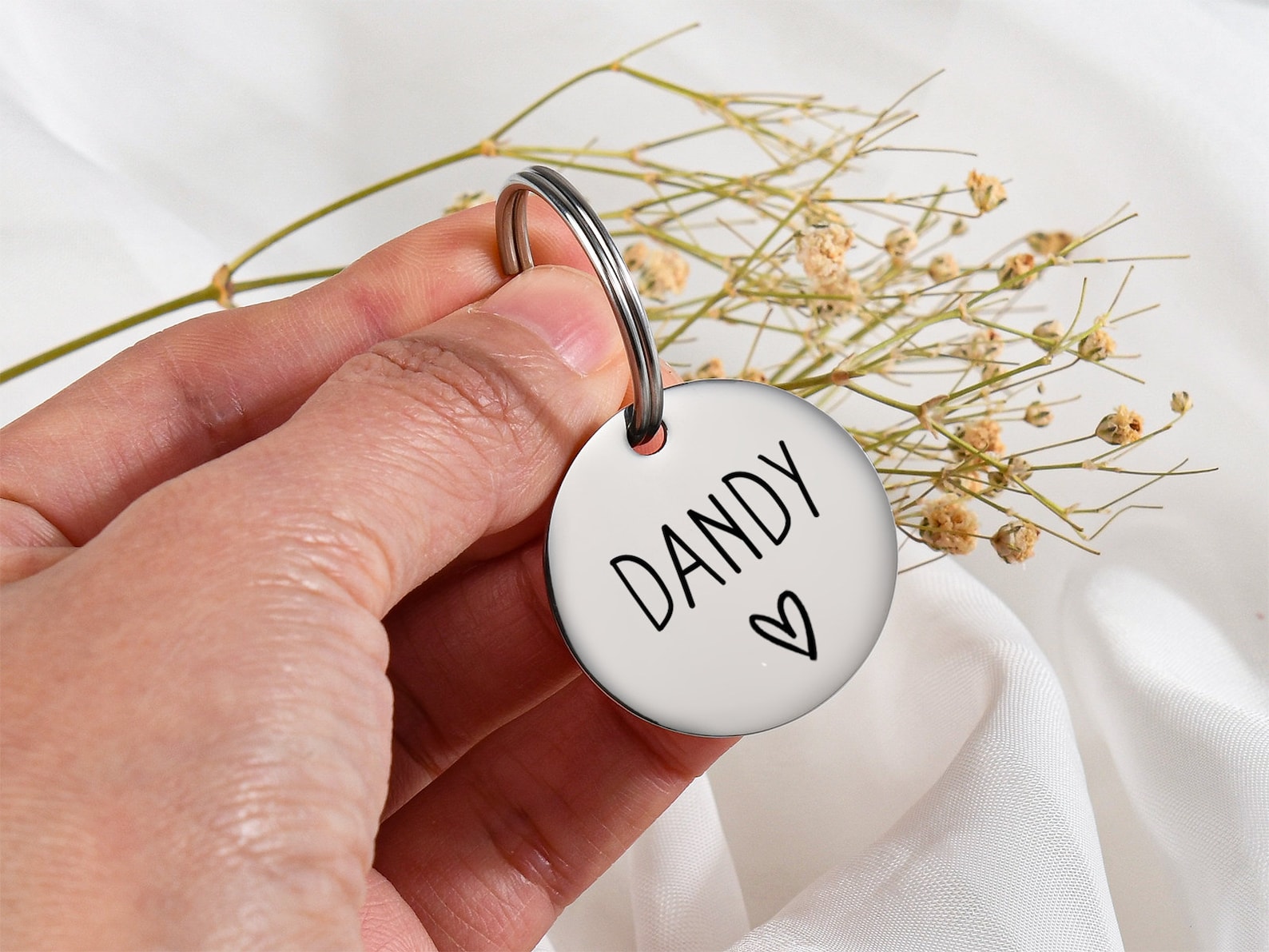 Custom Dog Tags for Pets Personalized Dog ID Tag Pet Name Tag Dog Rose ...