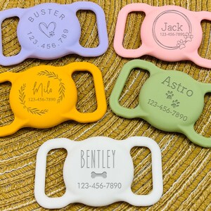 Pet Apple Air Tag Holder for Dog Collar Personalized Engraved - Etsy