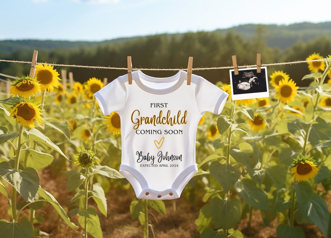 First Grandchild Digital Pregnancy Announcement New Grandparents Nature ...
