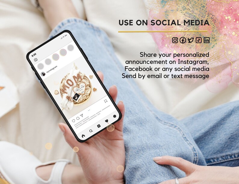 Peek-a-boo Digital Baby Announcement | Halloween Pregnancy | Minimalist ...