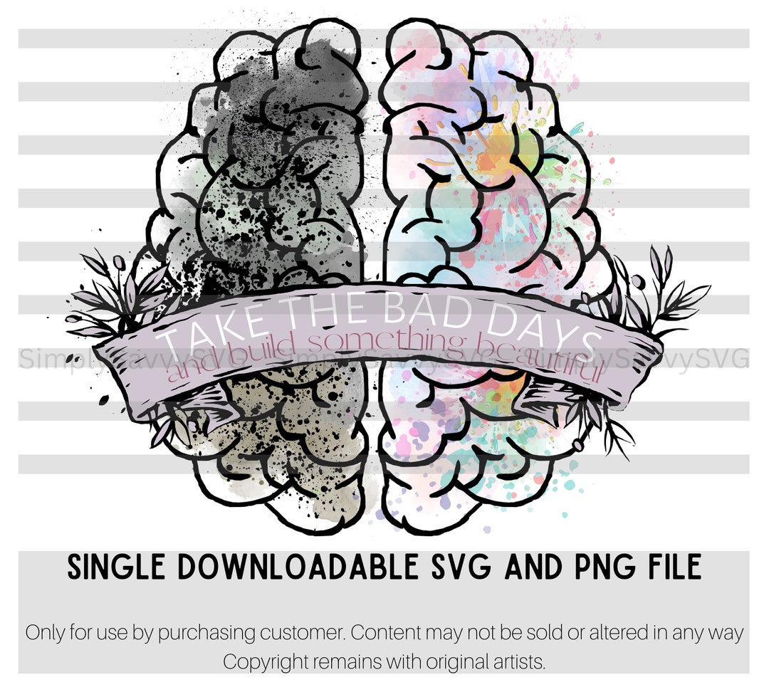 Bipolar Brain | SVG PNG File | Borderline Personality Disorder | BPD - Etsy