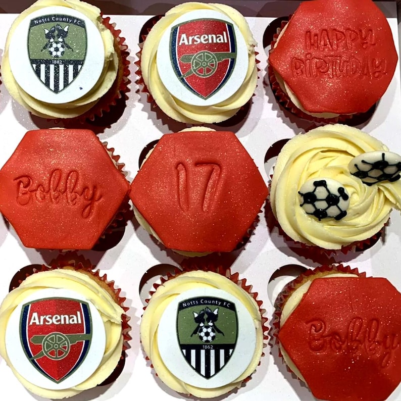 Any Football Team Logo - EDIBLE Cake Toppers / Cupcake Toppers on Wafer ...