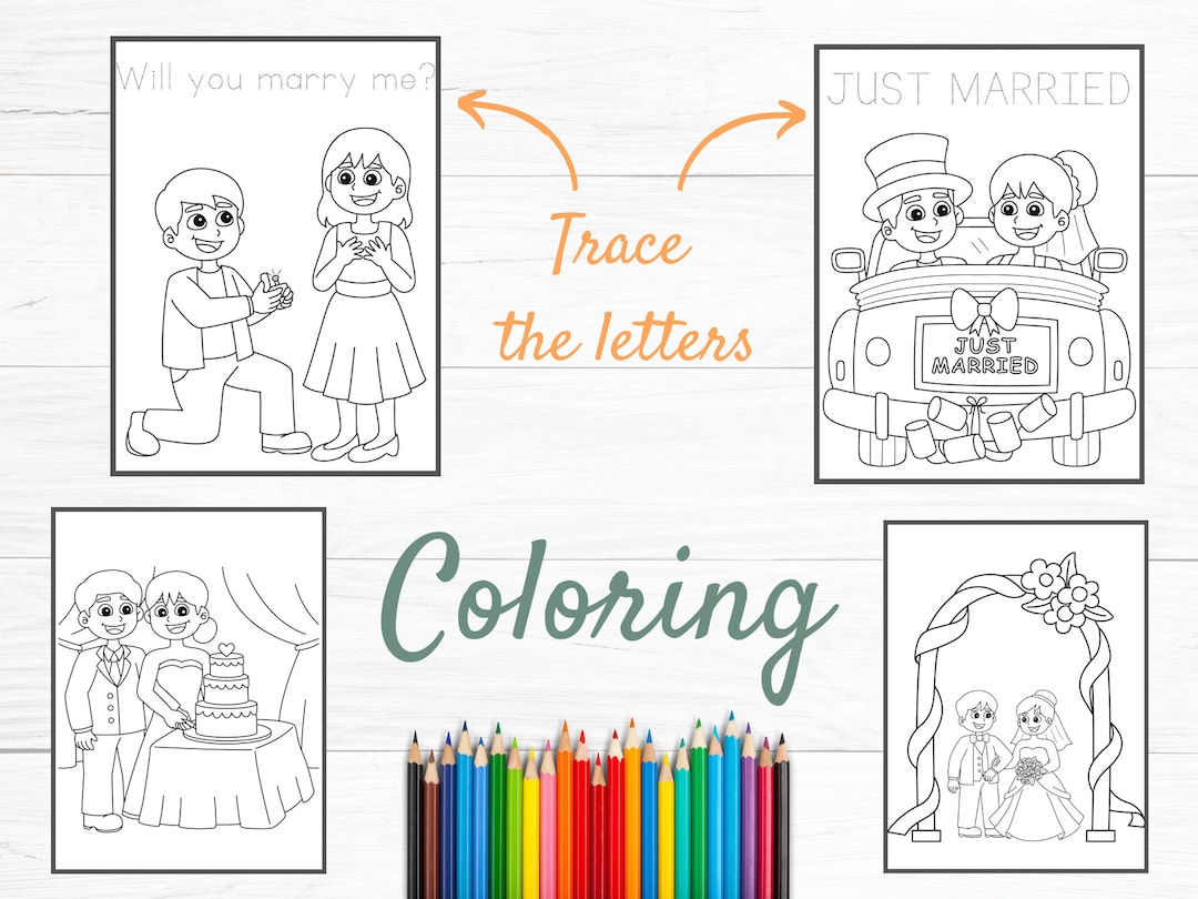 Wedding Activity Sheets Kids Wedding Activity Book Wedding - Etsy