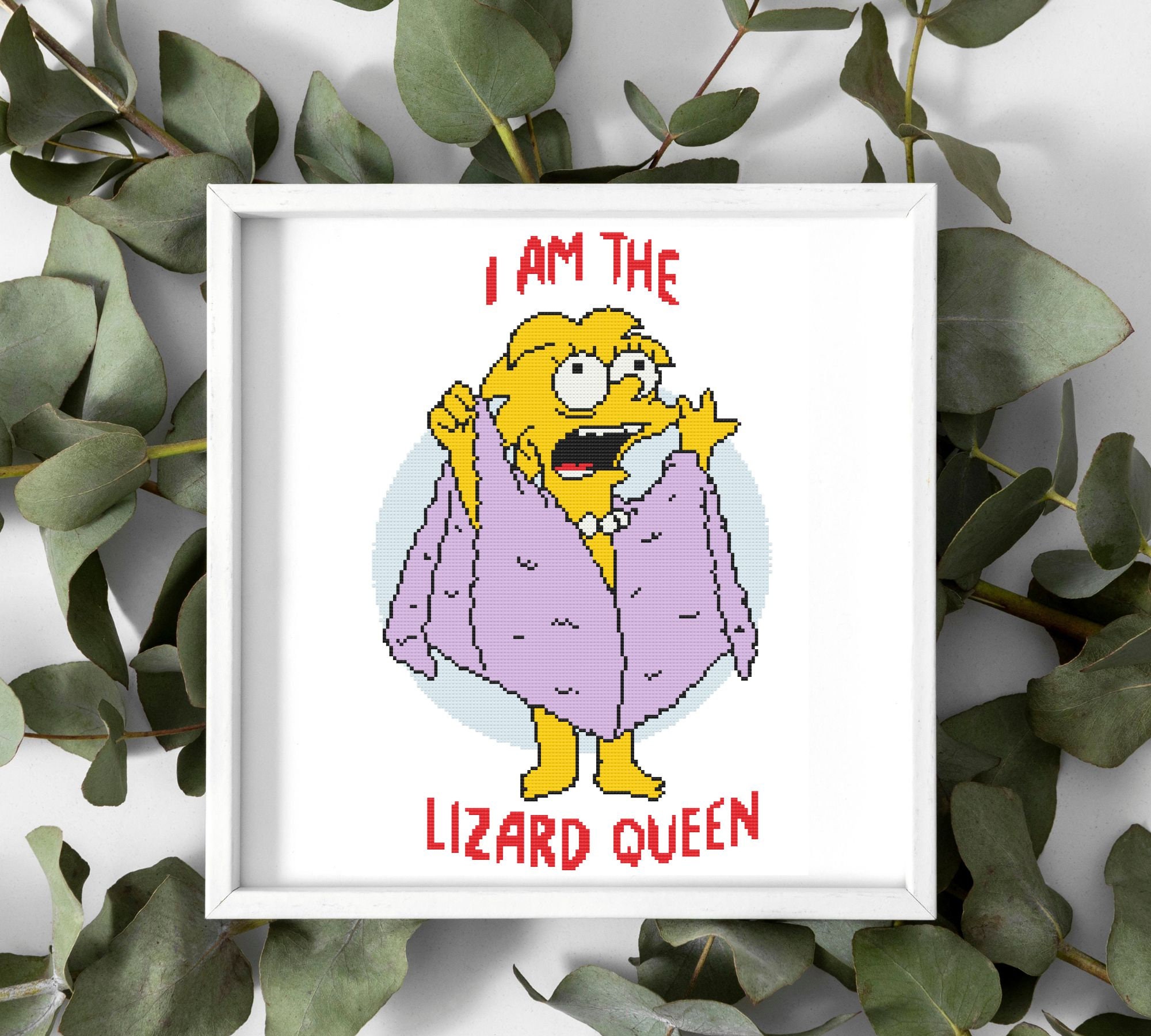 Modèle De Point De Croix Simpsons Lisa Parfait Pour Les - Etsy