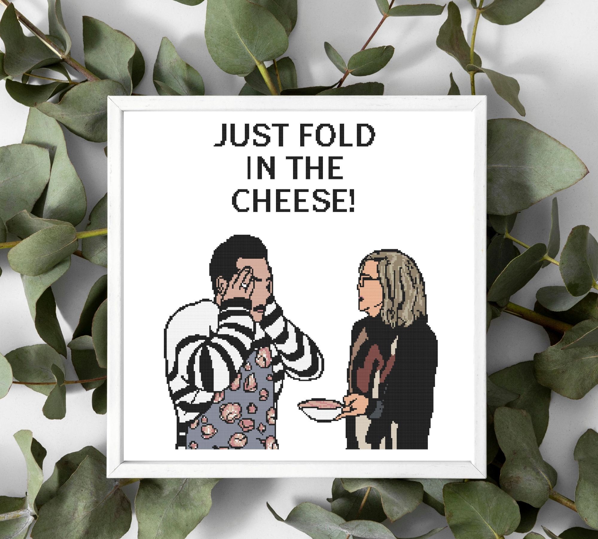 Schitt's Creek Pattern. Tv Show Pdf Pattern. Fold in the Cheese Cross ...