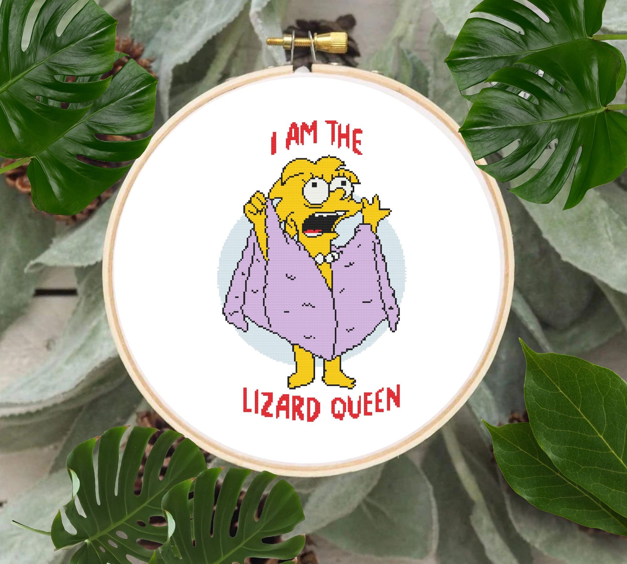 Modèle De Point De Croix Simpsons Lisa Parfait Pour Les - Etsy