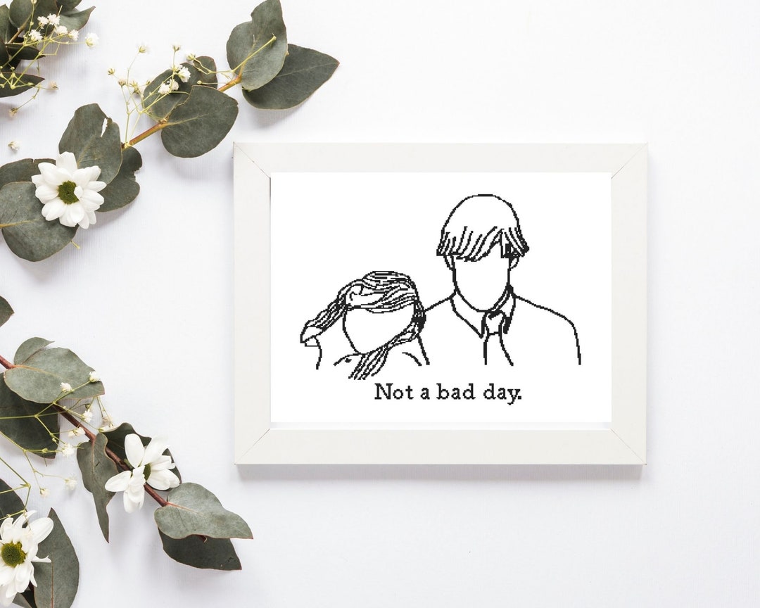 The Office - Pam and Jim Pattern. Tv Show Pdf Pattern. Not a Bad Day ...