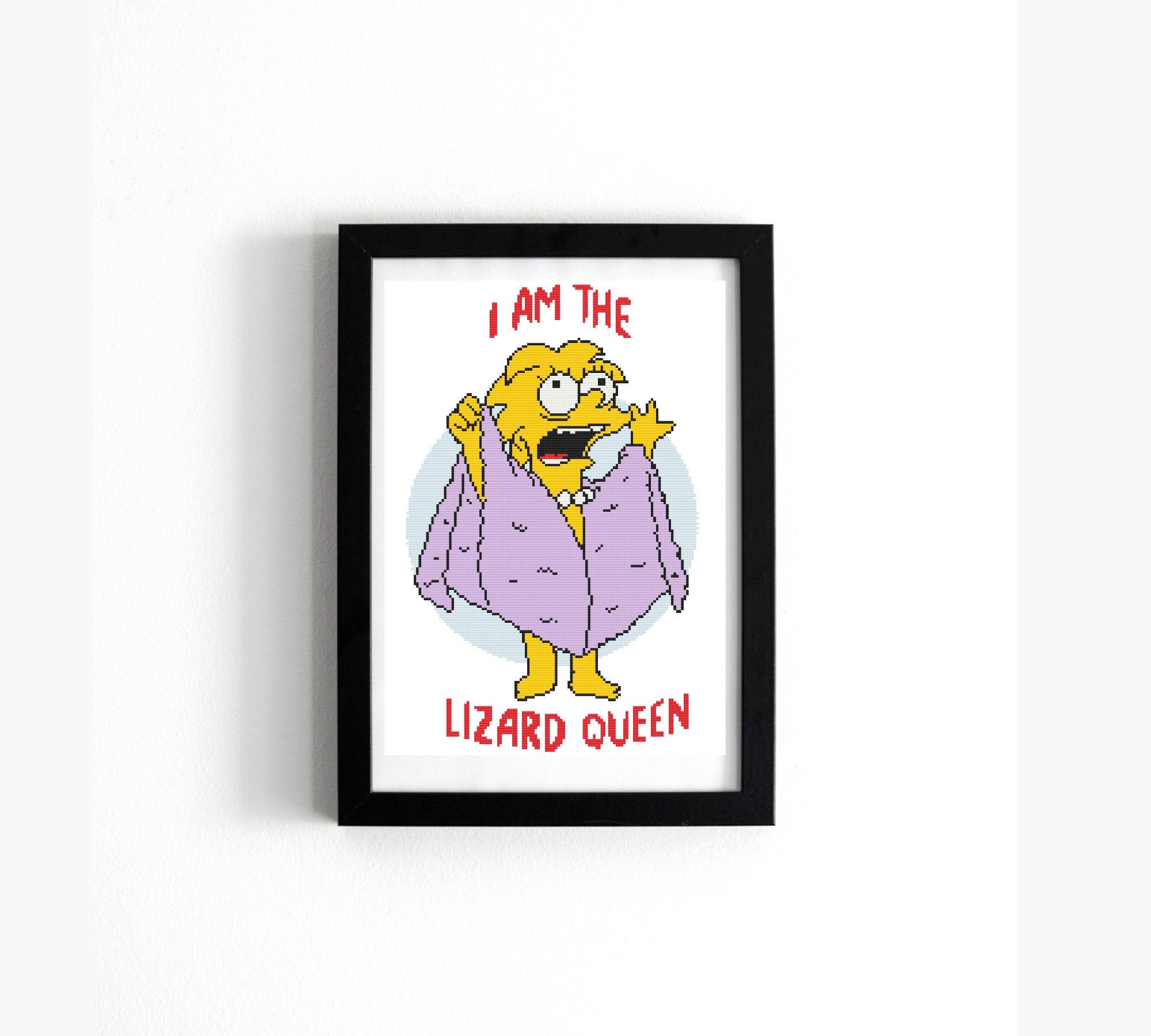 Modèle De Point De Croix Simpsons Lisa Parfait Pour Les - Etsy