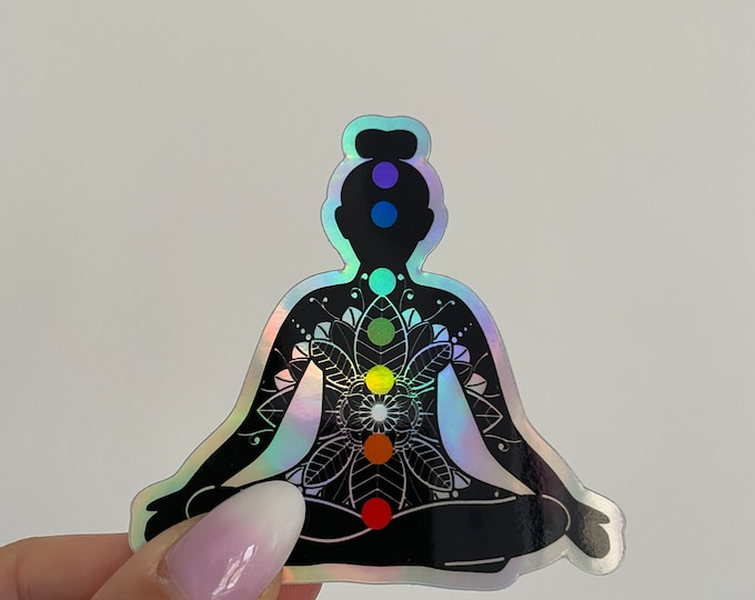 Chakra Girl Sticker Chakra Sticker, Love and Light, Mandala Sticker ...