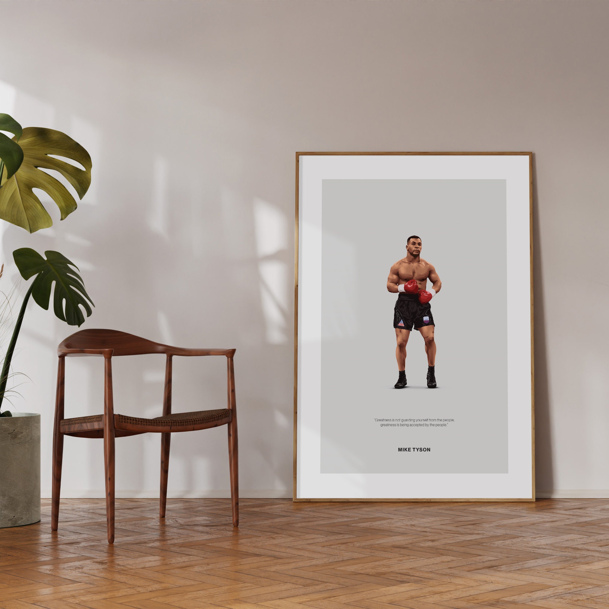 Póster Mike Tyson Leyenda Iron Mike Merch Vintage Regalo para Fan ...