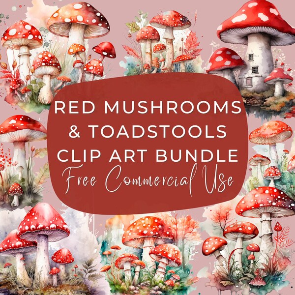 Red Mushroom - Etsy