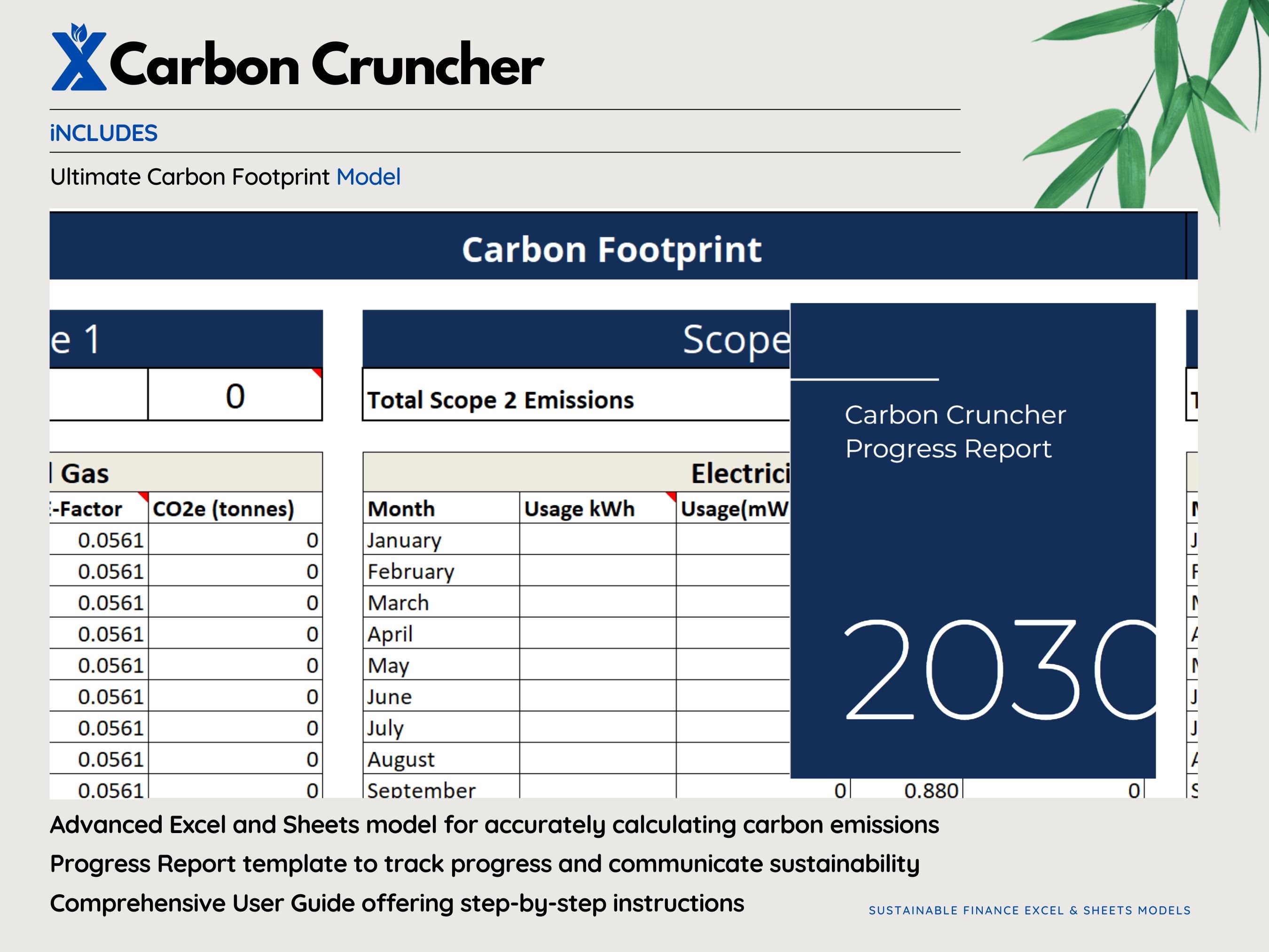 Ultimate Carbon Footprint Excel Model Sustainable (Download Now) - Etsy