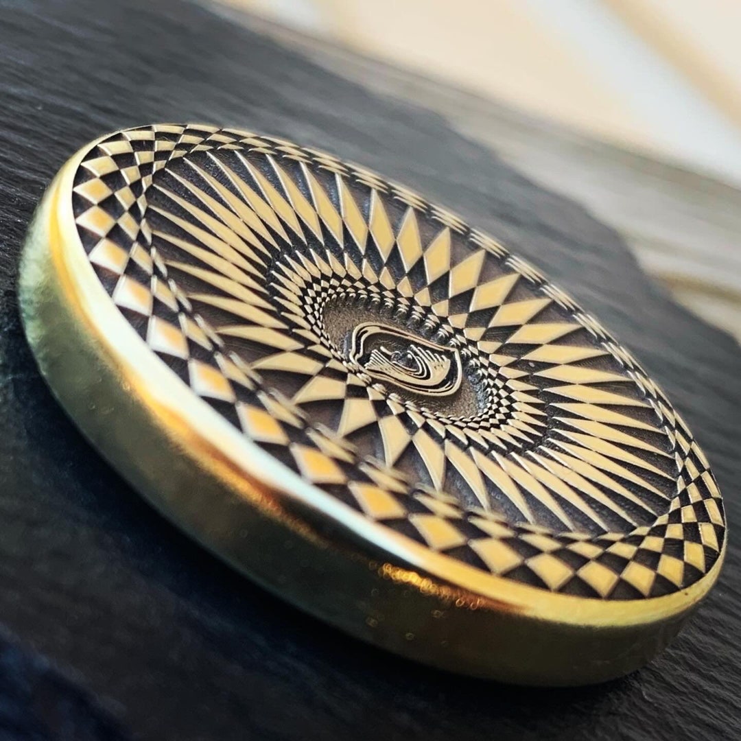 Laser Engraved Challenge Coins 38mm Brass Special Occasions, Birthday ...