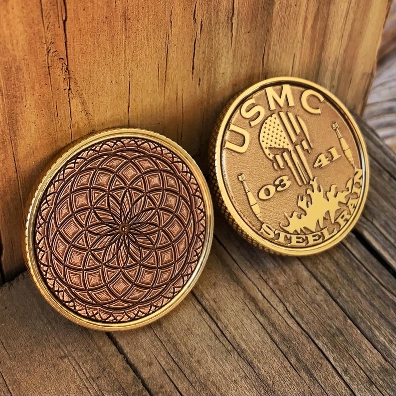 Monedas de desafío grabadas con láser 32 mm 38 mm 40 mm 45 mm 50 mm ...