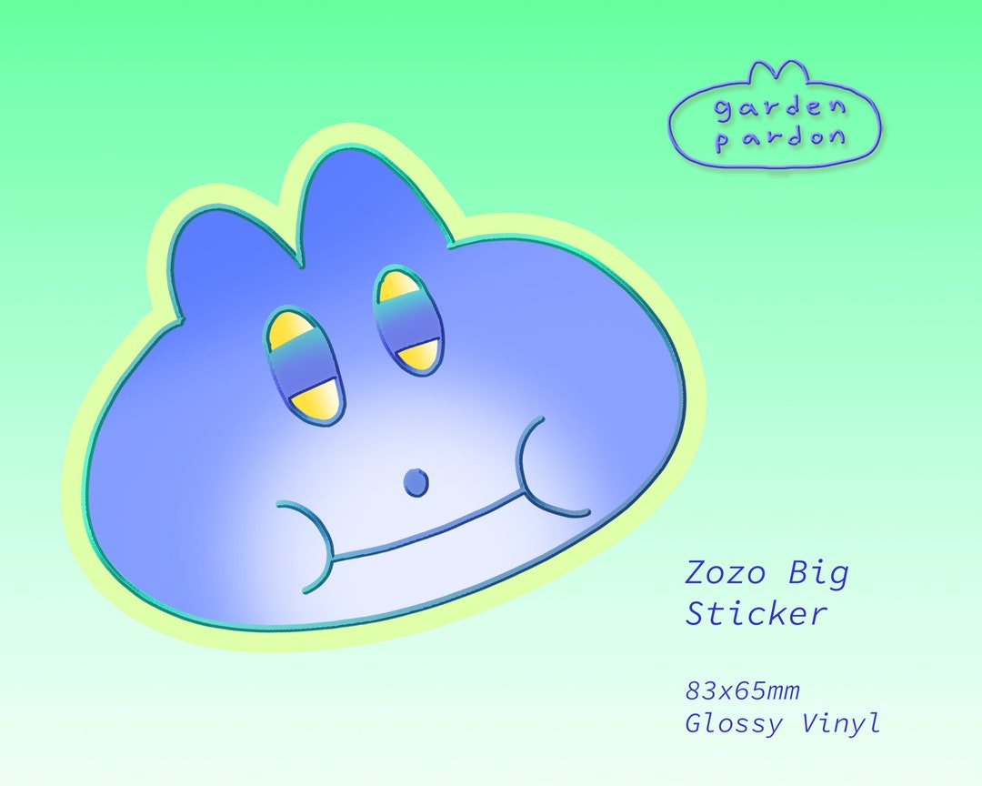 Zozo Big Sticker // Cute Kawaii Kitsch Unique Kidcore - Etsy