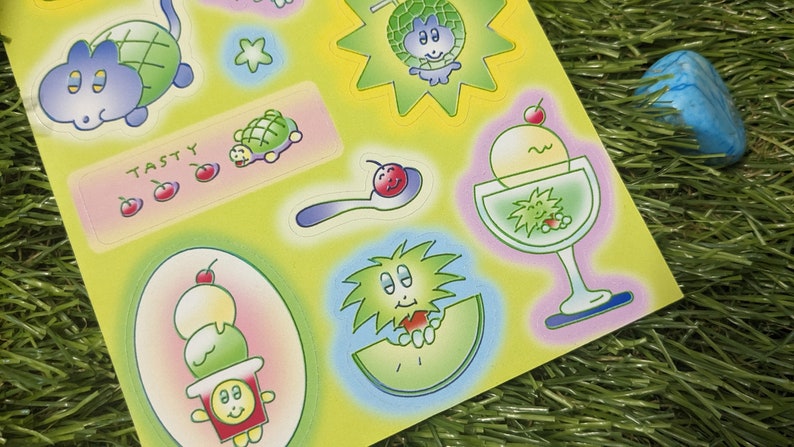 Melon Soda Sticker Sheets // Cute, Kawaii, Kitsch, Unique, Kidcore ...