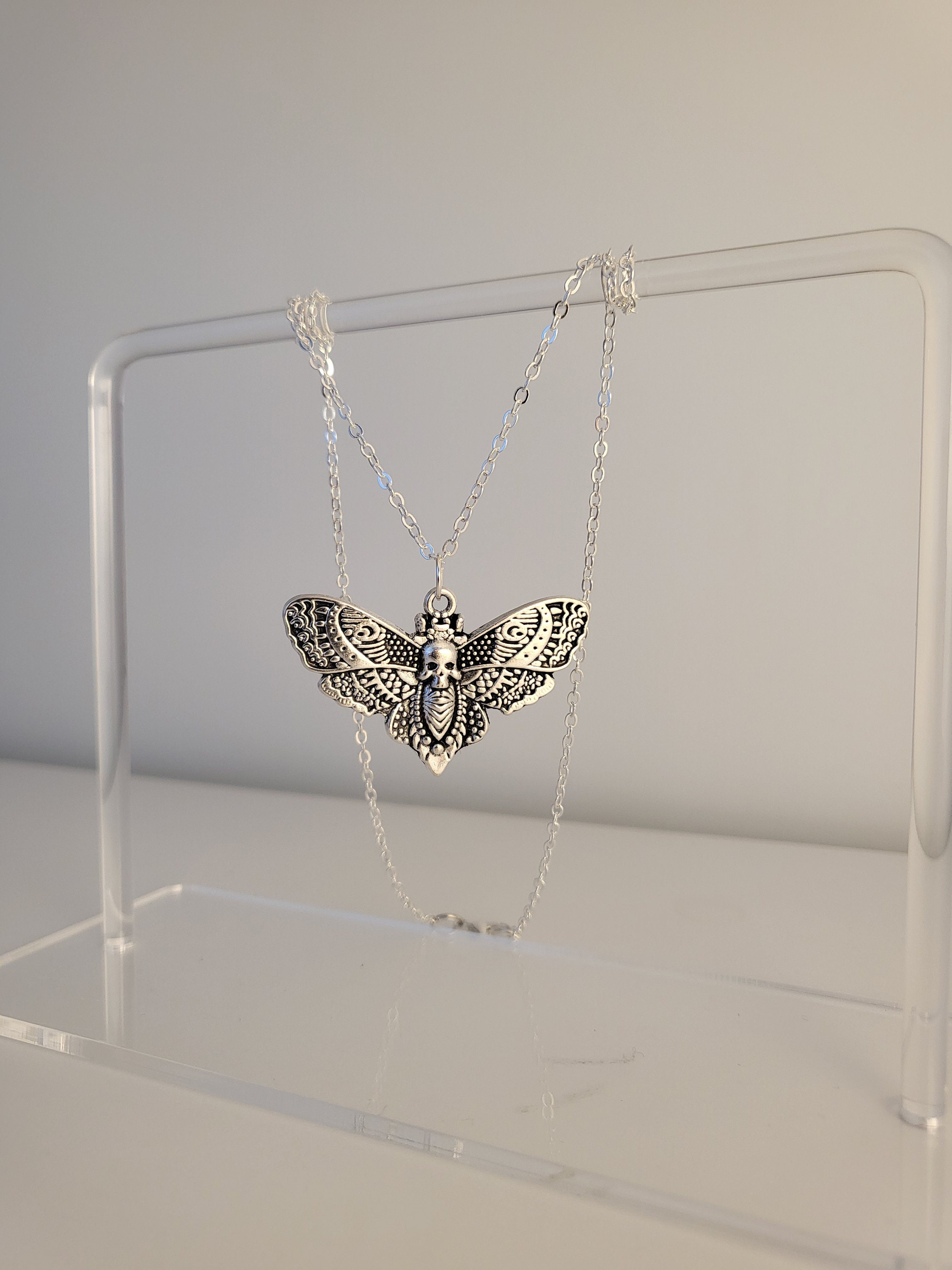 The Death's-head Hawk-moth Silver Plated Necklaces Moth Jewellery ...
