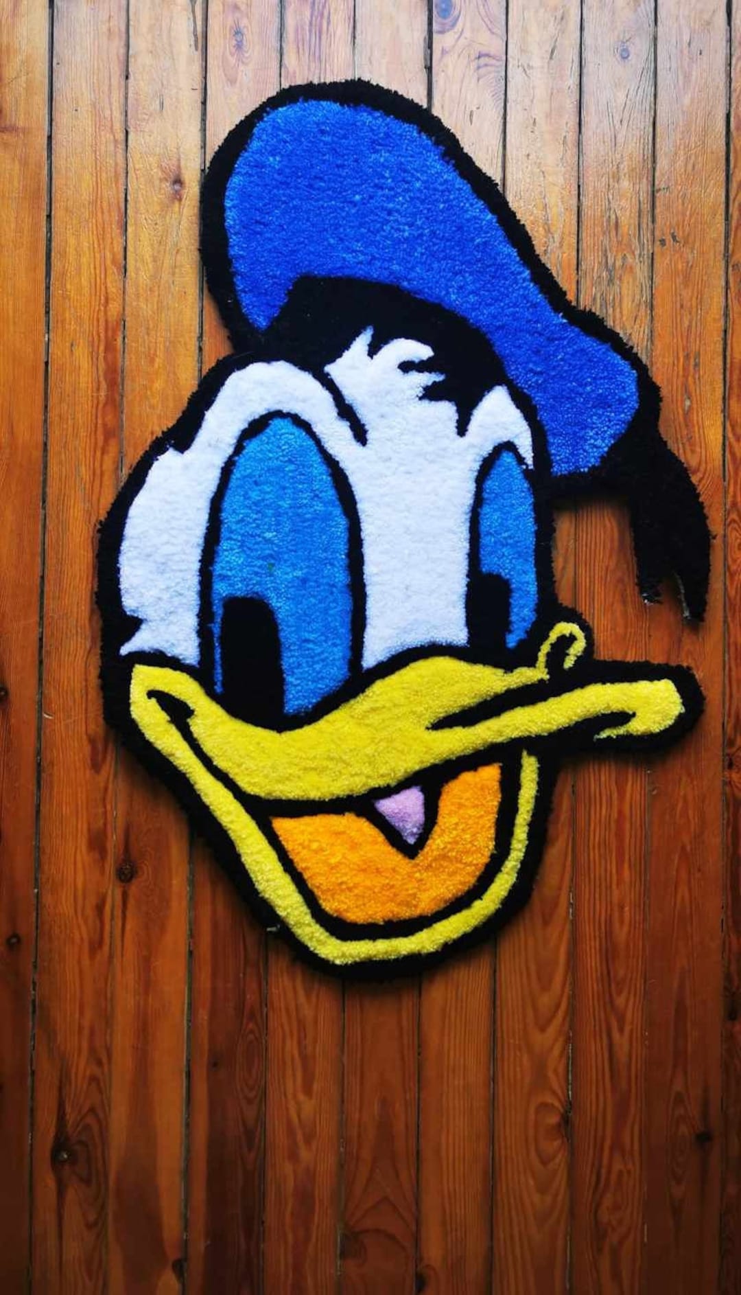 Donald Duck Handmade Tufted Rug - Etsy