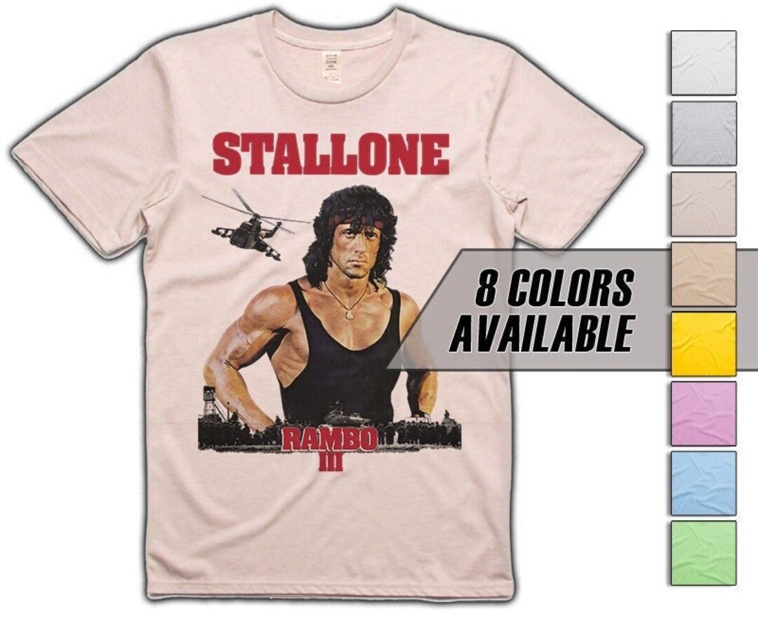 Rambo V1 Movie T Shirt 8 Colors 8 Sizes S-5XL Vintage Look Soft Cotton ...