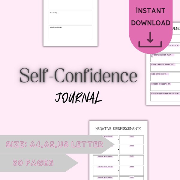 Self Identity Worksheets - Etsy