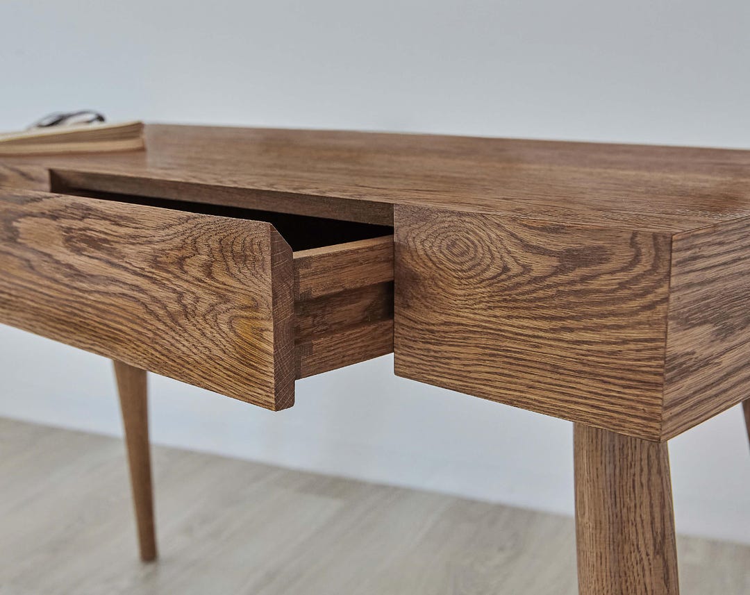 Oak Desk, Office Table, Minimalist, Modern, Ref. 01451 - Etsy
