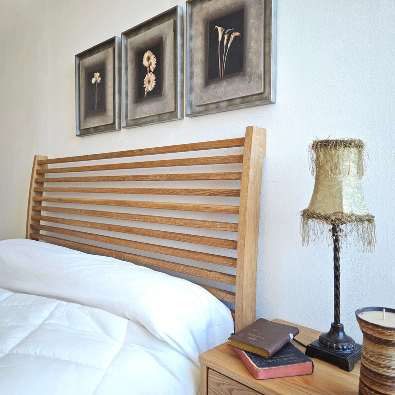 Oak Headboard Ref. 01031 | Oak Bed Ref. 01031 - Etsy UK