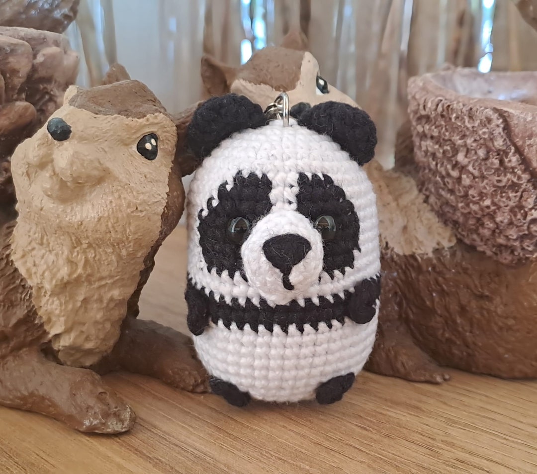 Amigurumi Panda Keychain Crochet Pattern - Etsy