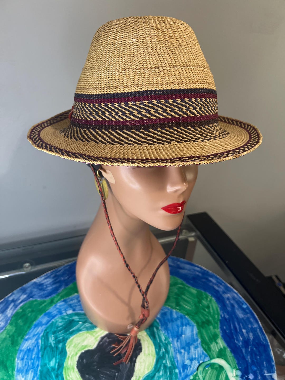 Handwoven Bolga Fedora Straw Hat: African Summer Fashion - Etsy
