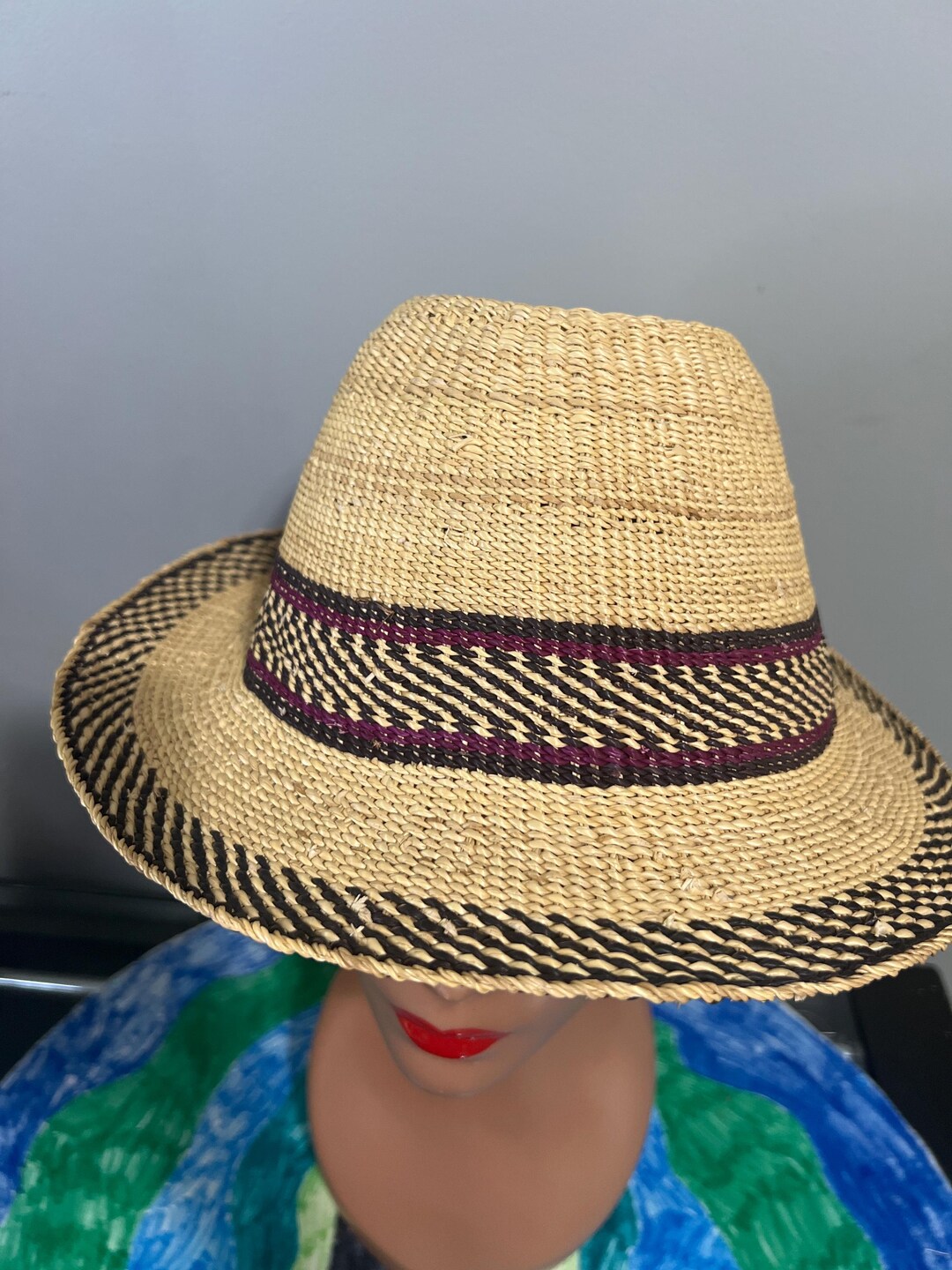 Handwoven Bolga Fedora Straw Hat: African Summer Fashion - Etsy UK