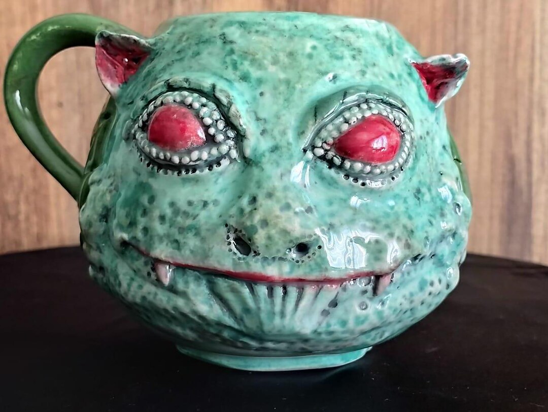 Bulbasaur Mug, Handmade Unique Gift, Pokemon Mug, Original Art, Custom ...