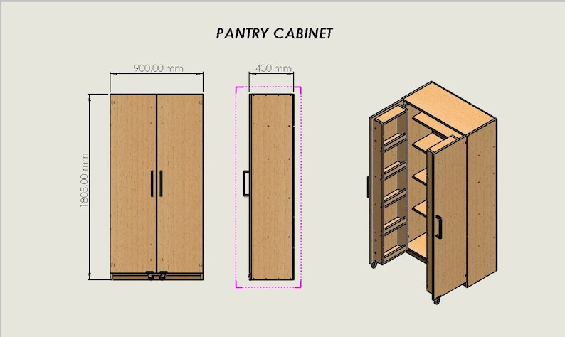 Pantry Cabinet,kitchen Cupboard - Etsy