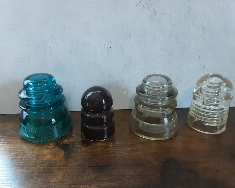 Vintage Glass Insulators-hemingway and Pyrex lot of 4 - Etsy