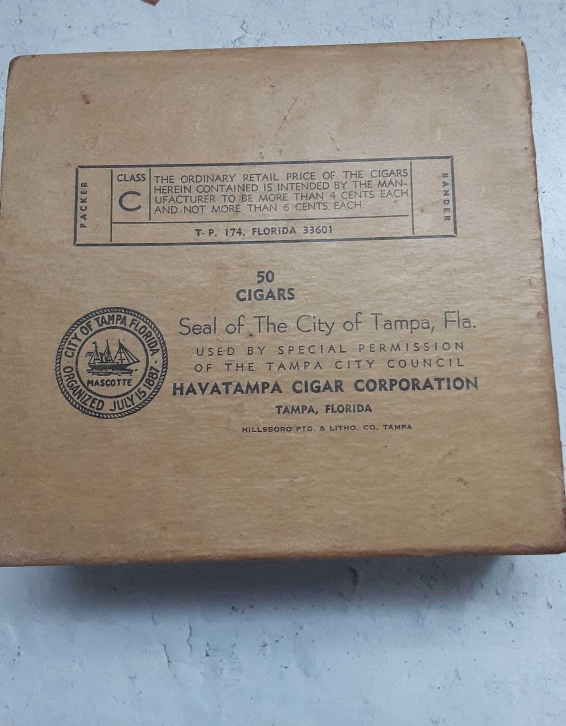 Vintage Tampa Nugget Cigarillos Box - Etsy