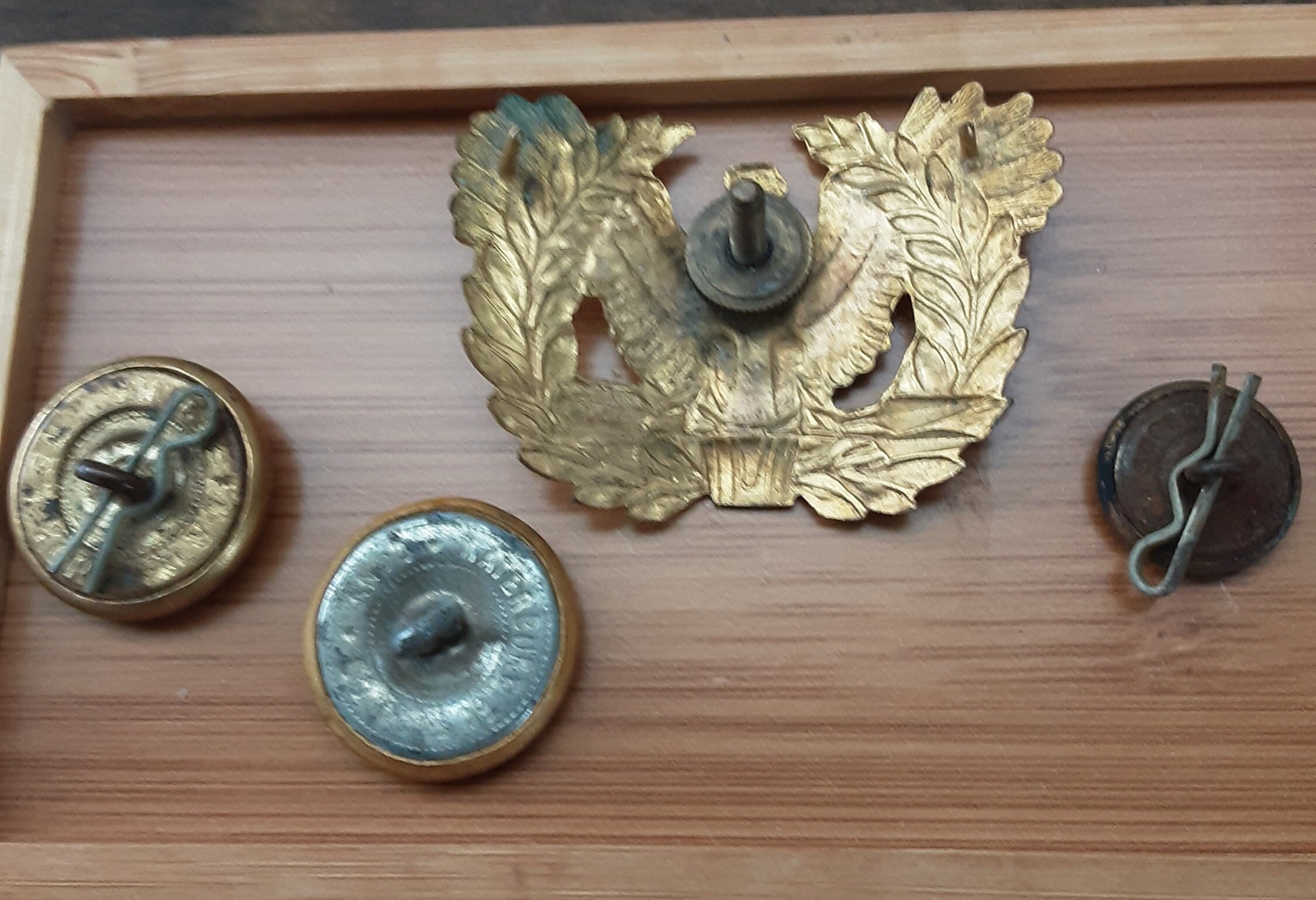 Vintage Military Buttons and Pin (lot of 4) - Etsy