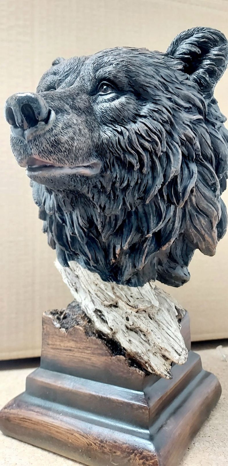 Bear Head Bust / Bear Resin Statue Decoration Figurine Home Design ...