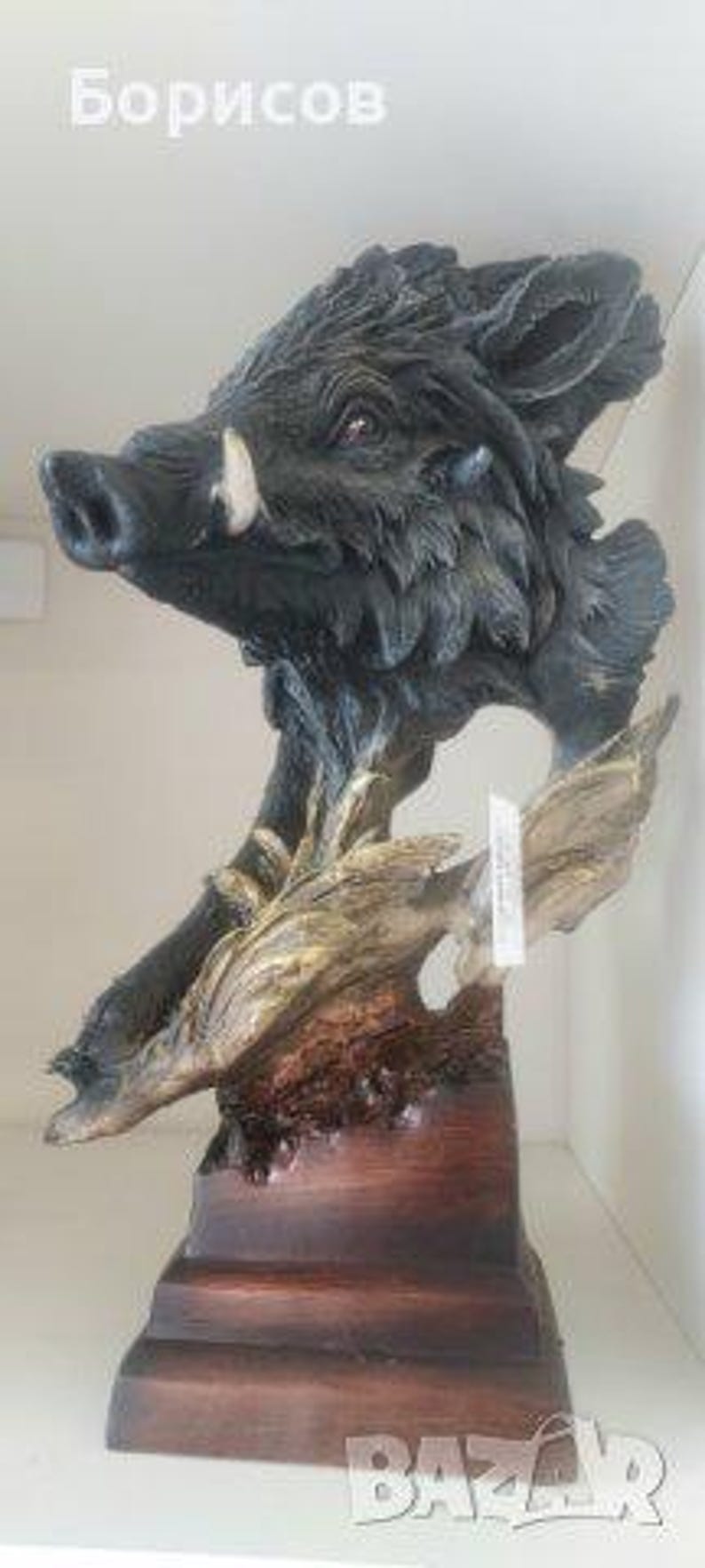 Boar Head Bust / Wild Pig Resin Statue /decoration Figurine Home Design ...