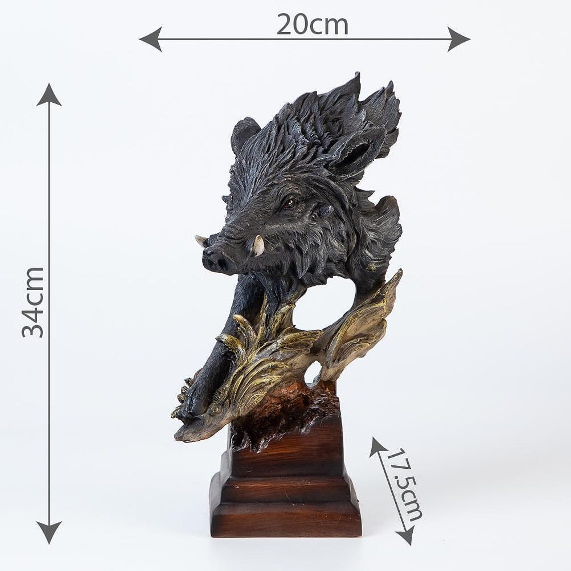 Boar Head Bust / Wild Pig Resin Statue /decoration Figurine Home Design ...