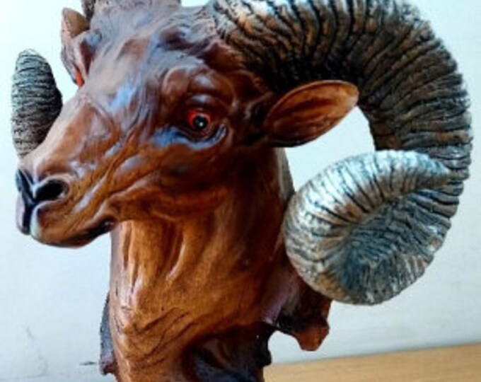 Ram Head Resin Aries Statue | the Ram Bust | Home Decoration Home ...
